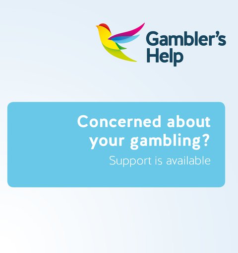 Gambler's Help service brochures for gaming venus
